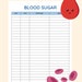 Weekly Diabetes Record PDF Printable Diabetes Tracker Sheet Insulin ...