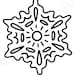 Easy Snowflake Cutout Templates Set, Pages Printable Snowflakes PDF ...