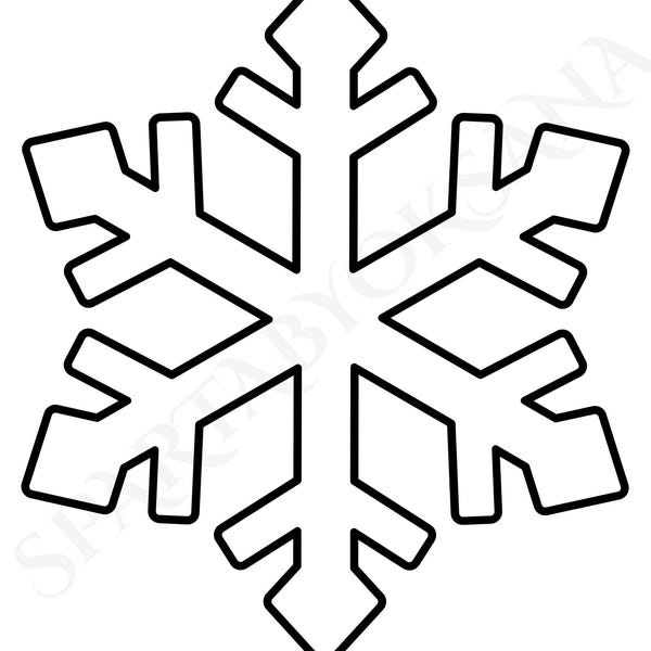 Snowflake Patterns to Cut Out - Etsy
