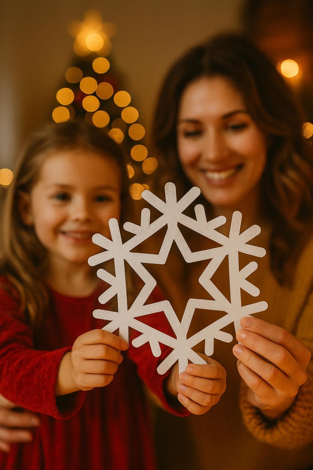 Snowflake Cutout Template Easy, DIY Snowflake Cutout, Kids Crafts ...