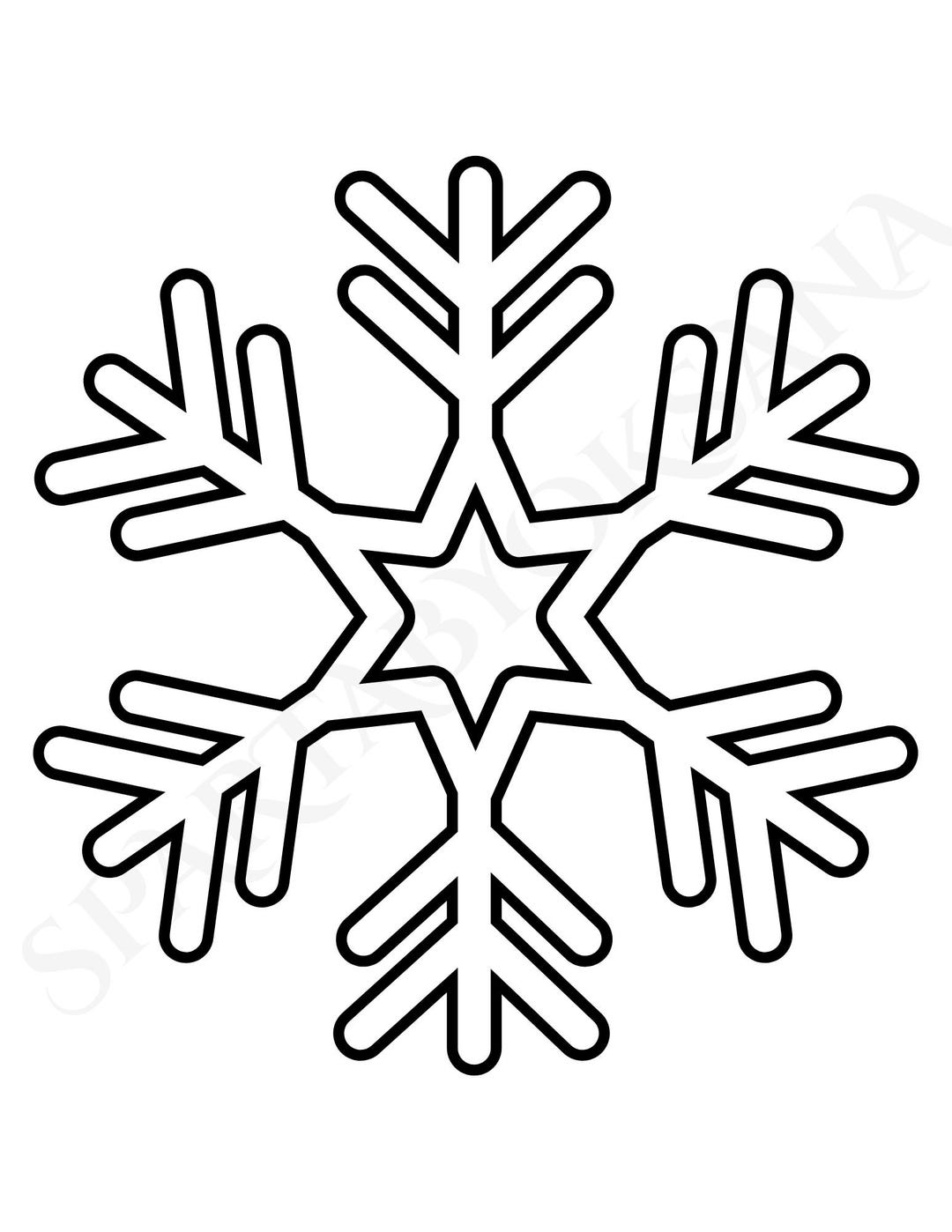 Snowflake Hanging Printable | DIY Winter Room Decor Craft | Party ...
