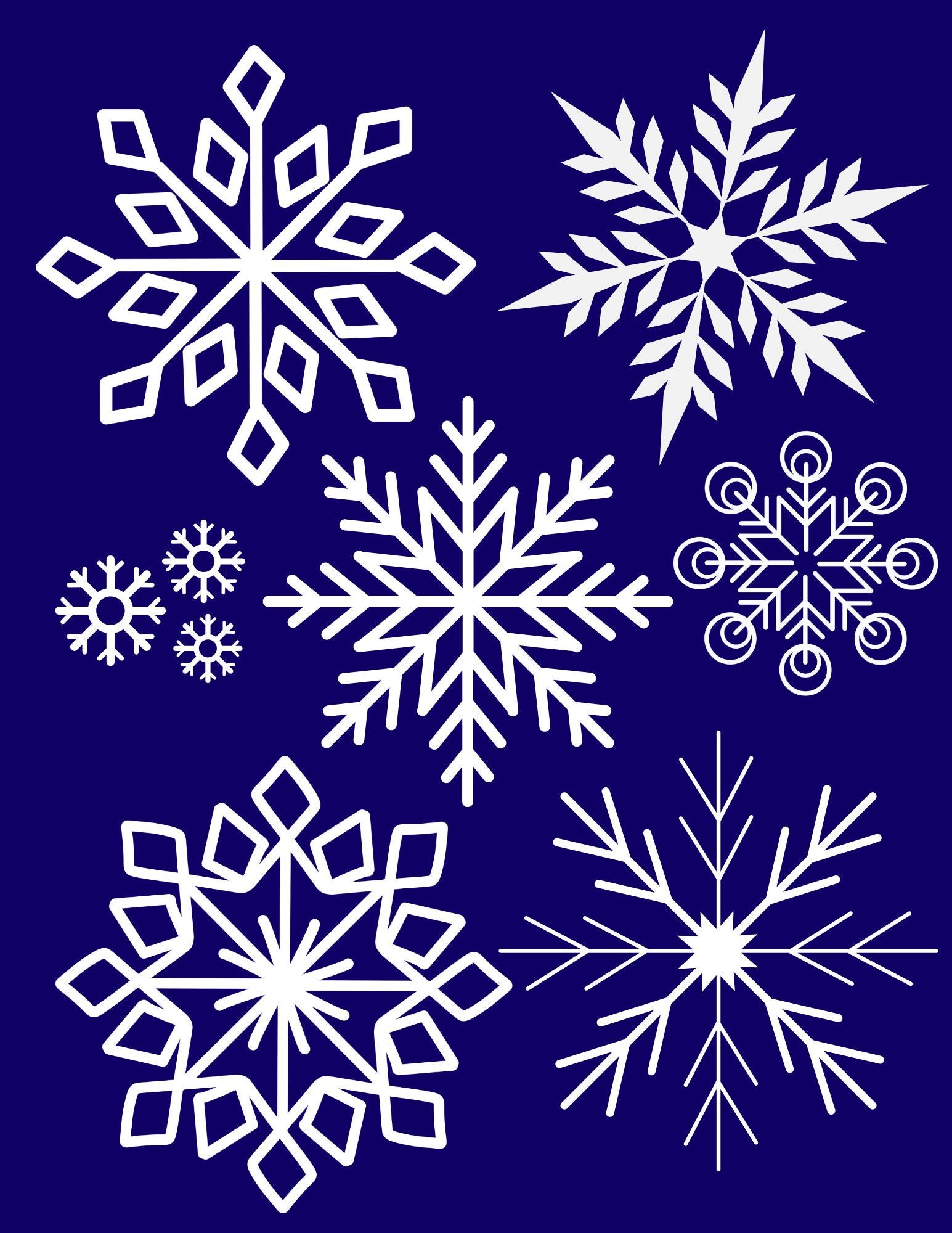 Colorful Snowflake SVG Papers, Multi-color Winter Patterns, Printable ...