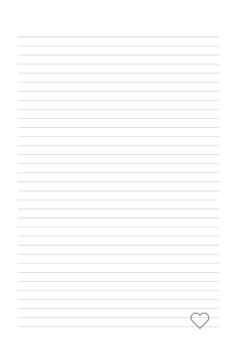 Lined Notes Template, Notes Page Printable, Note Taking, Notes Planner ...