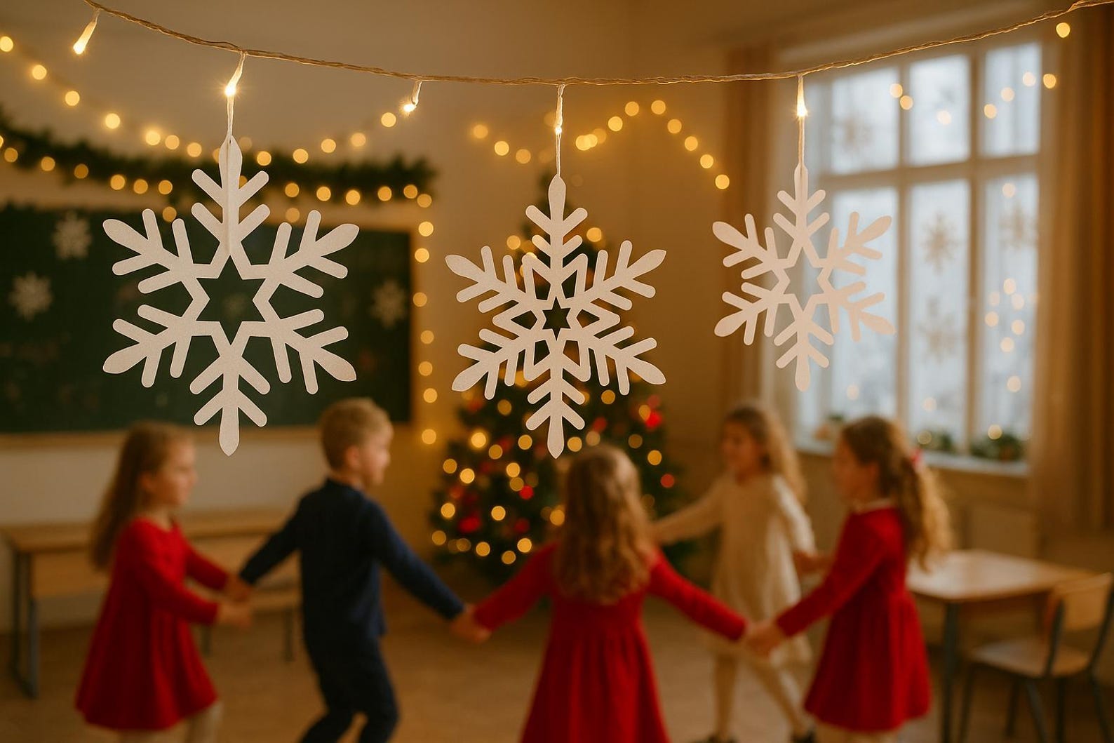 Easy Snowflake Pattern for Toddlers, 4 Und 8-inch Snowflake Template ...