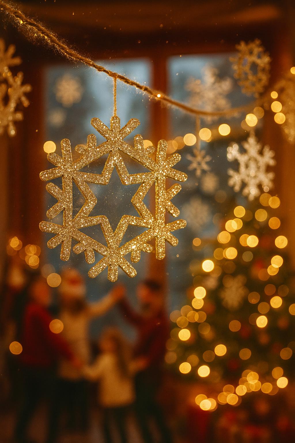 8, 5, 3-inch Star Snowflake Template, DIY Snowflake Cutout, Kids Winter ...