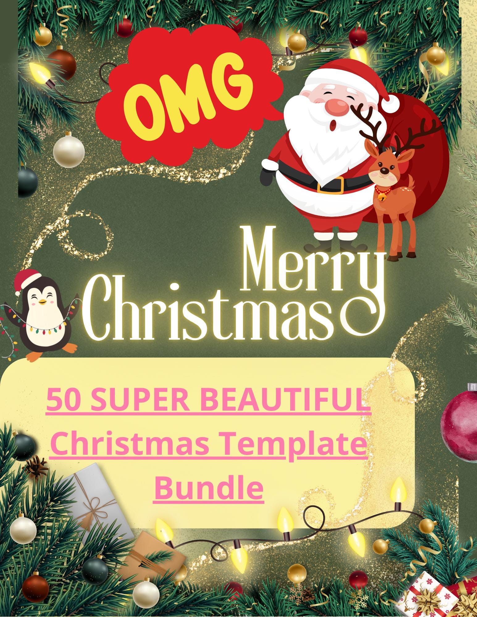50 Editable Christmas & New Year Templates PDF | Letters to Santa, Gift ...