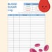 Weekly Diabetes Record PDF Printable Diabetes Tracker Sheet Insulin ...