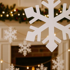 4 Und 8inch Snowflake Template, DIY Snowflake Cutout, Kids Crafts ...