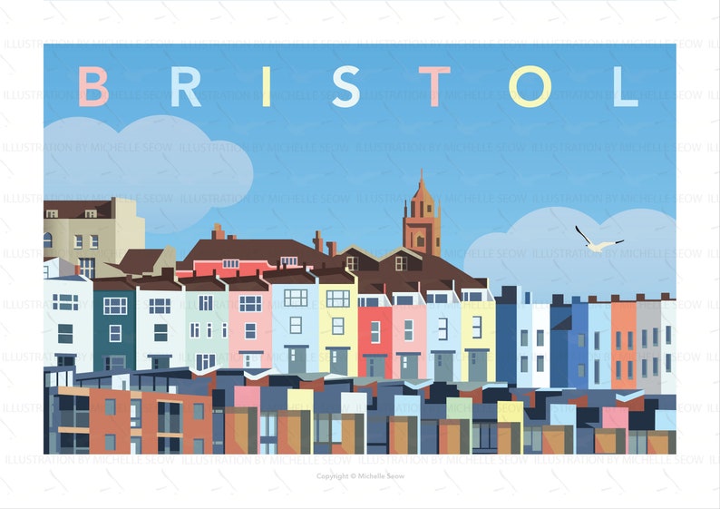 Travel Poster - Bristol Harbour, Bristol, Somerset, Gloucestershire ...