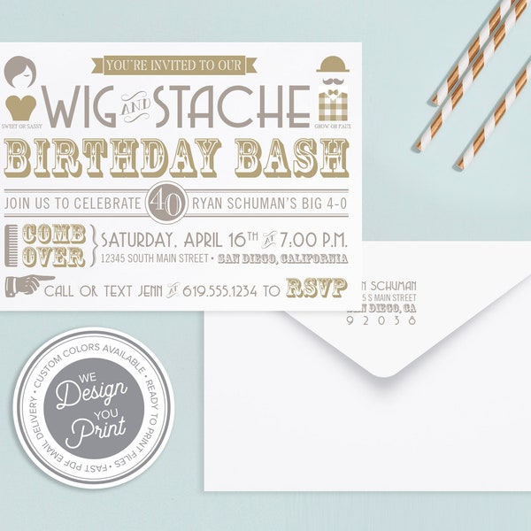 Stache Bash Party - Etsy