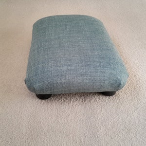 Duck Egg Blue Little Plain or With Buton Footstool / Under Desk in the ...