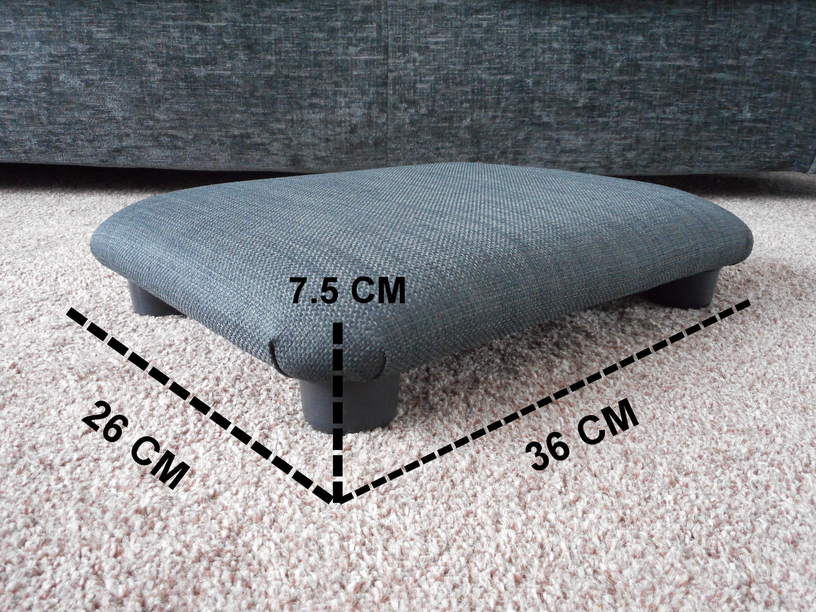 Handmade Low Footrest Stool: 7.5cm Firm Plain Under Desk Footstool ASAP ...