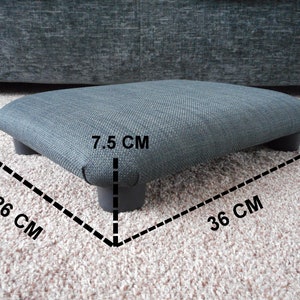 Handmade Low Footrest Stool: 7.5cm Firm Plain Under Desk Footstool ASAP ...