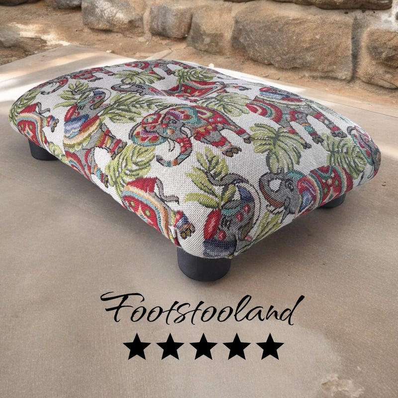 Art Deco Ottoman Stool - Etsy UK