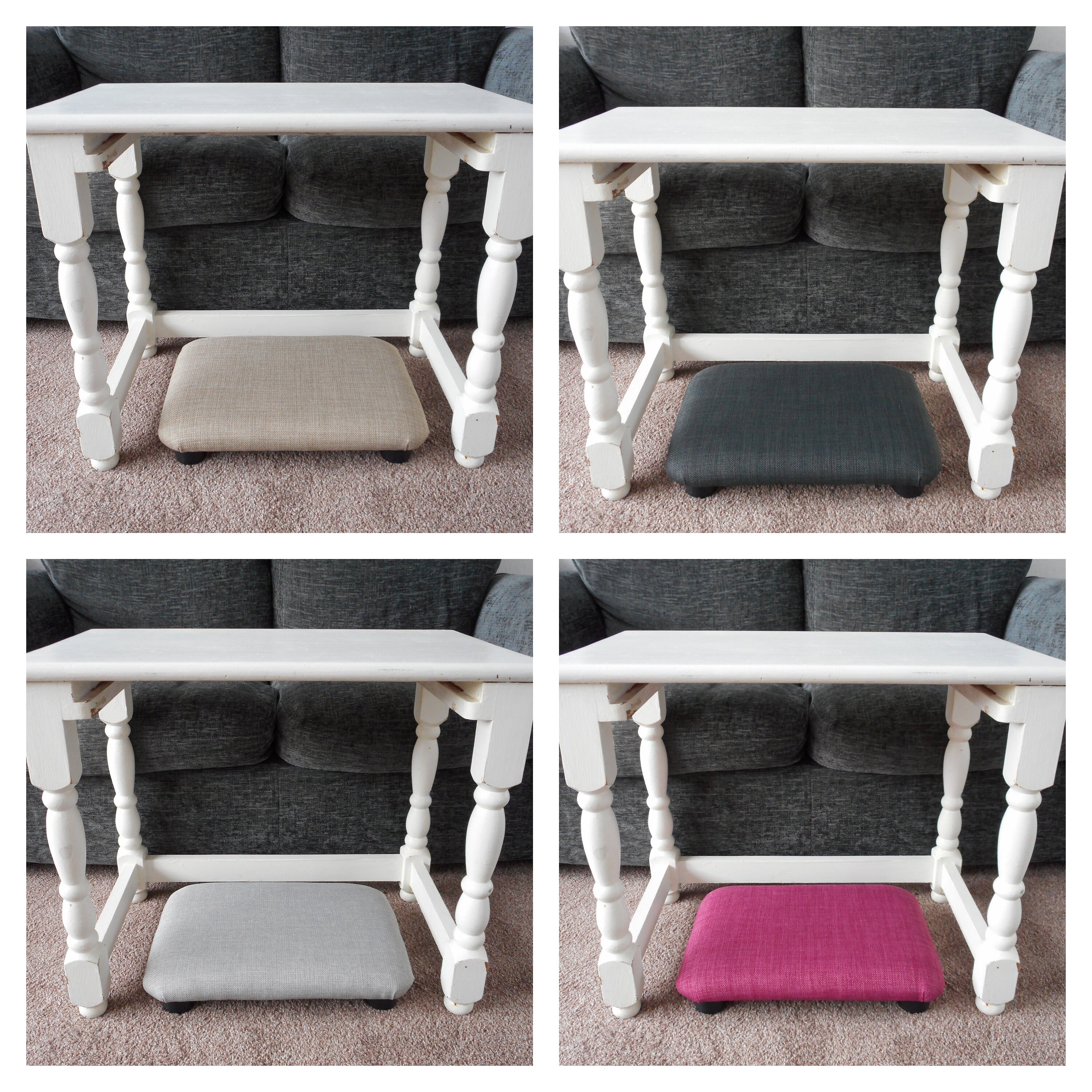 Handmade Low Footrest Stool: 7.5cm Firm Plain Under Desk Footstool ASAP ...