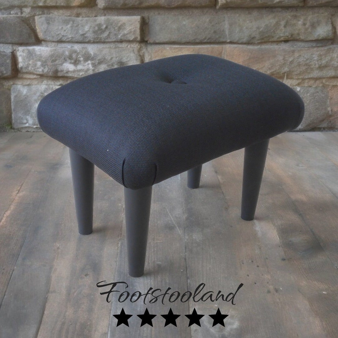 Small Buttoned Stool in Many Colours -up 29 Cm Tall Small Foot Stool ...