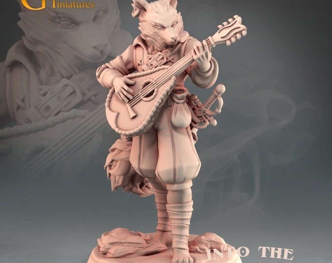 Kitsune Bard, Foxfolk Bard Lute Player, Into the Woods Galaad Dnd ...