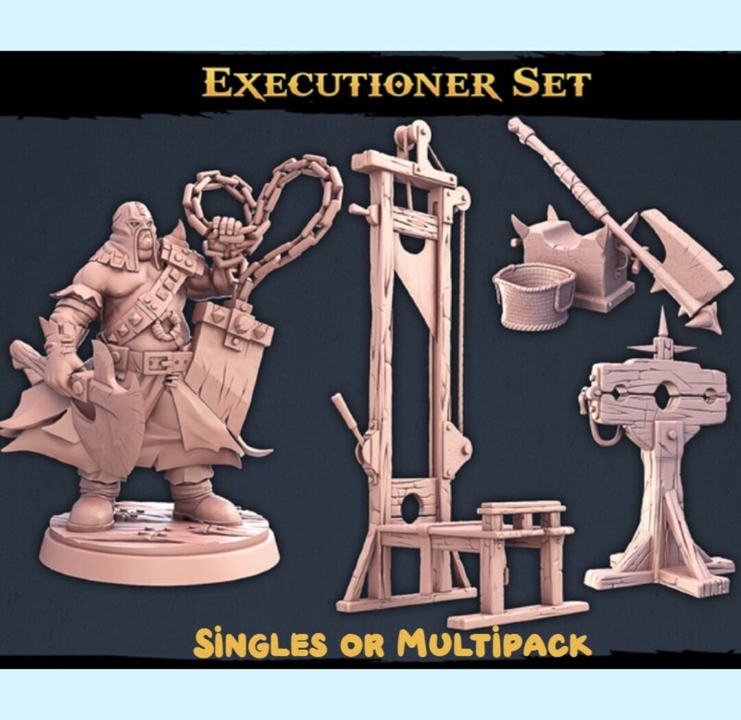Unchained Executioner Boss, Singles or Set, Scatter Terrain Scenery STL ...