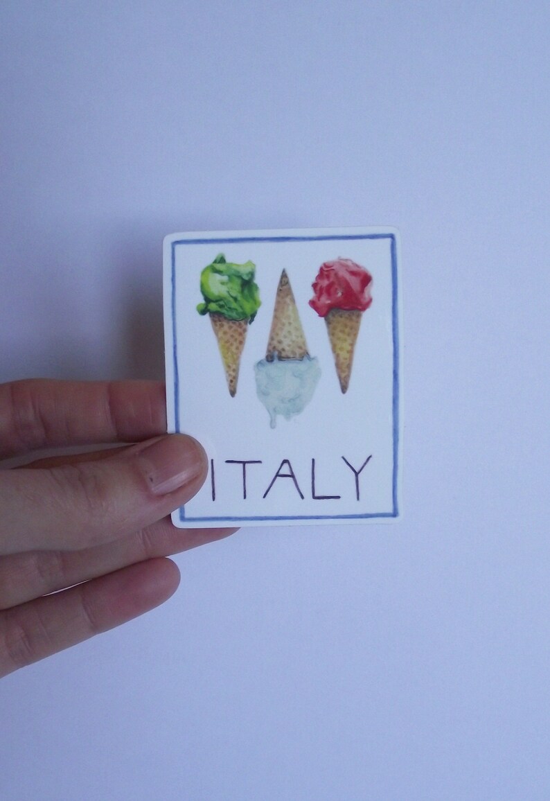 Italy Sticker - Gelato - Etsy