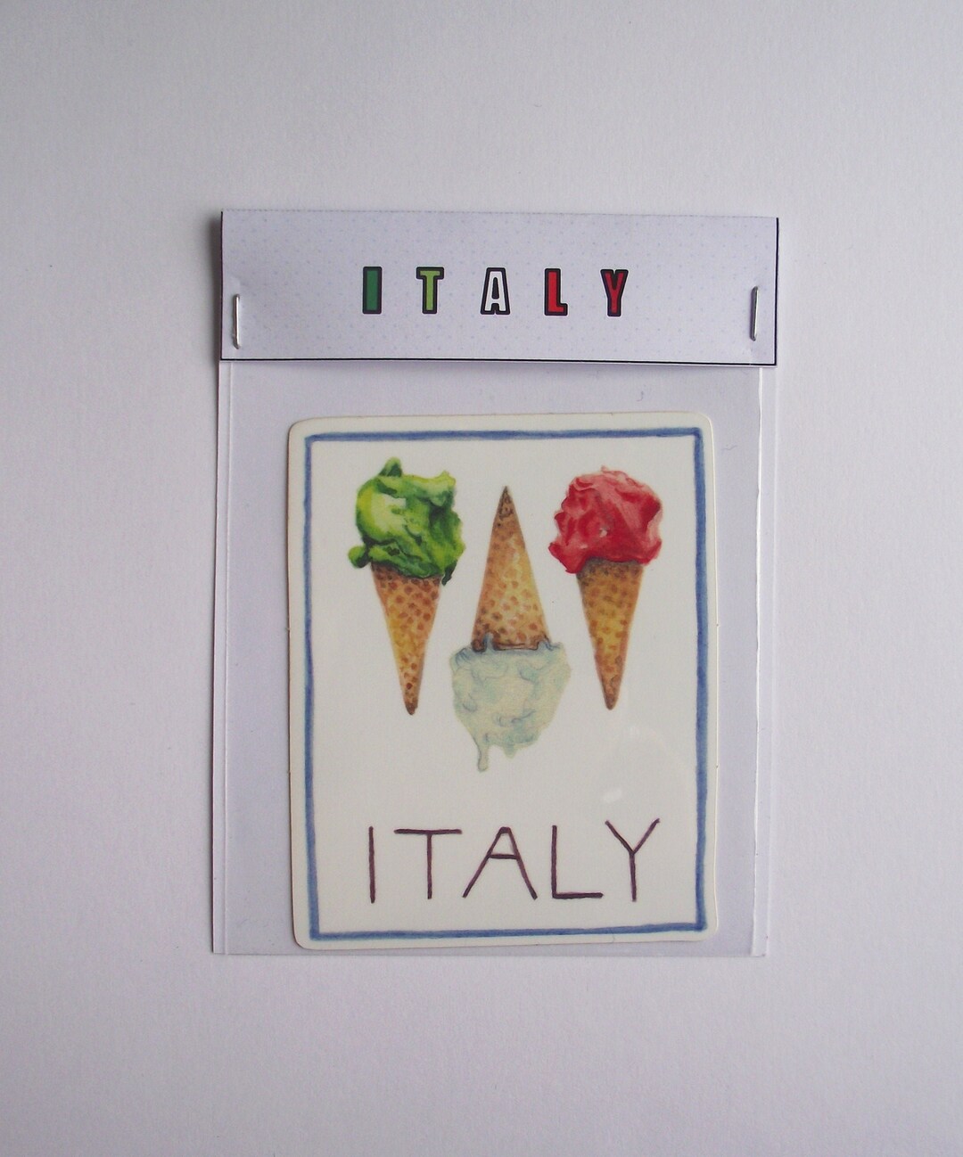 Italy Sticker - Gelato - Etsy