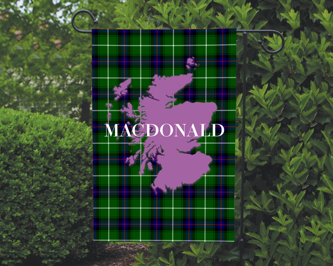 Personalized Scottish Garden Flag - Entry Outdoor House Scotland Gift ...