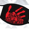 MMIW Awareness Mask Red Hand No More Stolen Sisters Neck Gaiter Native ...