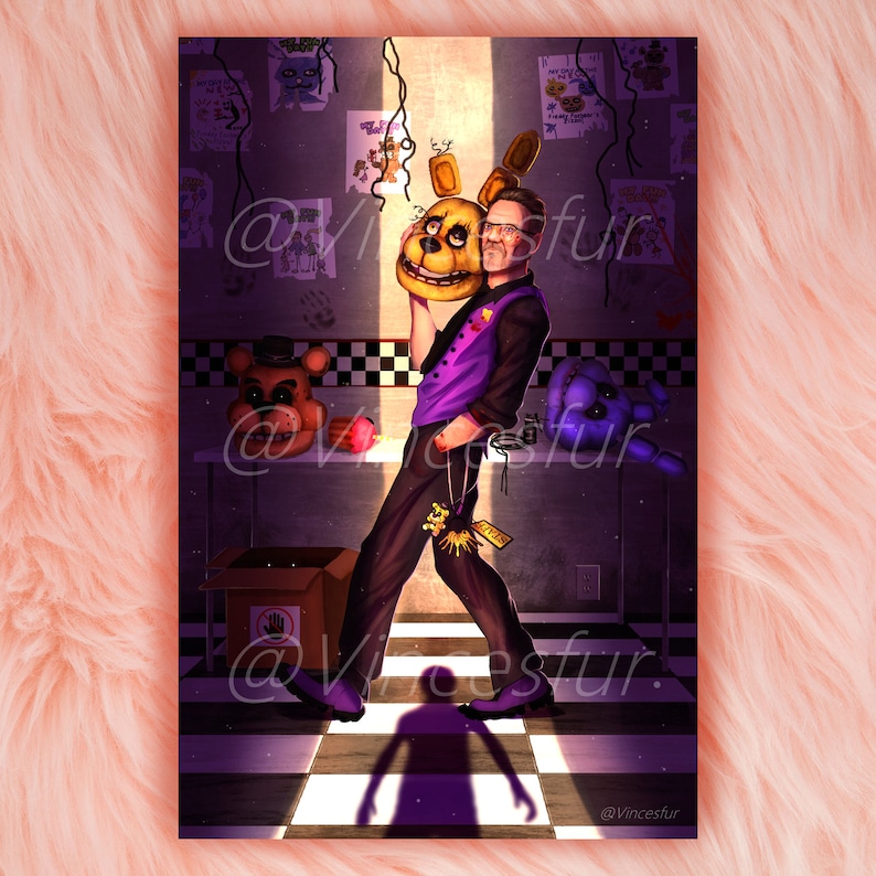 FNAF William Afton / Springtrap / Purple Guy - Poster - 11x17 - Etsy