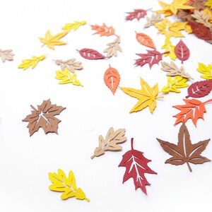 Autumn Leaves Confetti for Table Scatter, Scrapbook, Bullet Journal ...