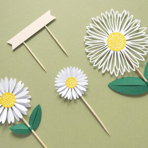 Daisy Cake Topper for Mothers Day Flower Power Cake Decoration 70s ...