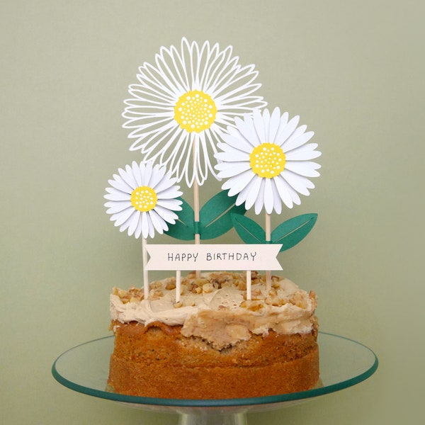 Daisy Cake Topper - Etsy