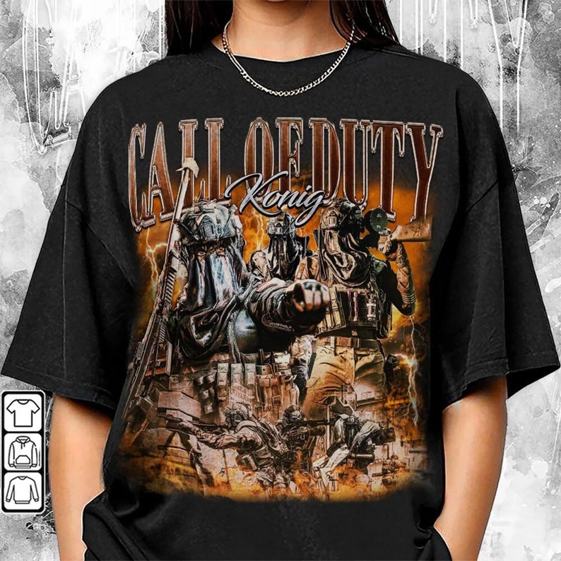 Konig COD 90s Shirt Bootleg Modern Warfare 1 2 3 Game Vintage - Etsy
