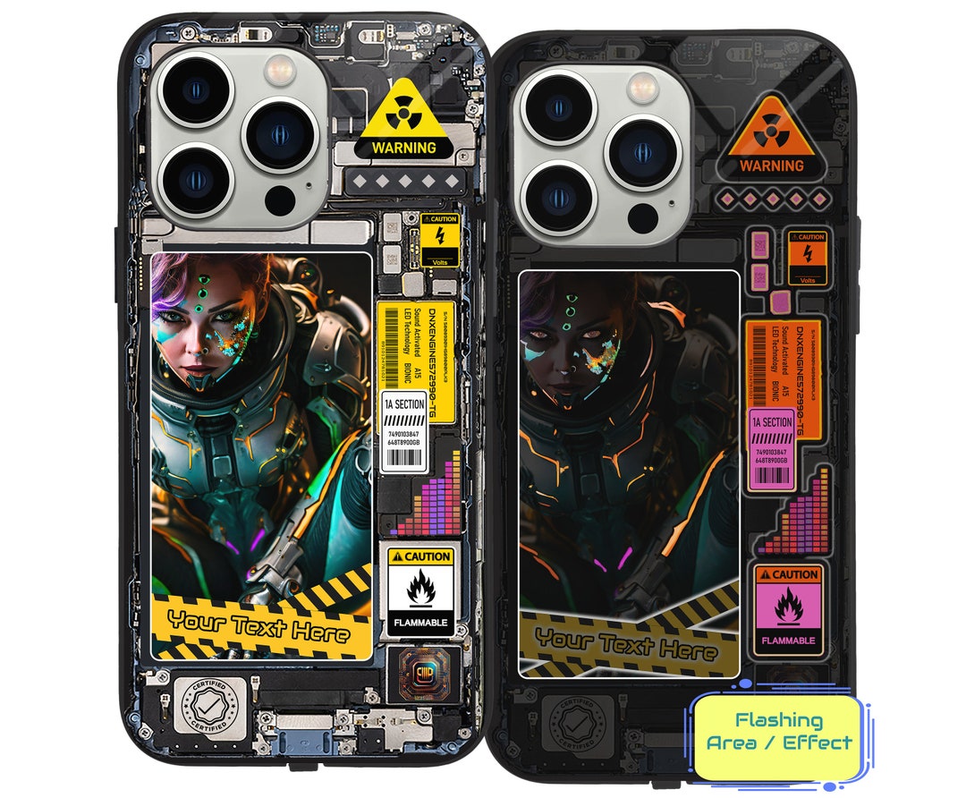 Sound Activated LED + Glow in the Dark Phone Cases-custom Text - iPhone ...