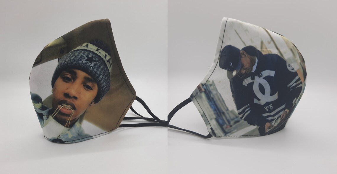 Double Sided Custom Face Mask Upload Your Photo Adjustable - Etsy