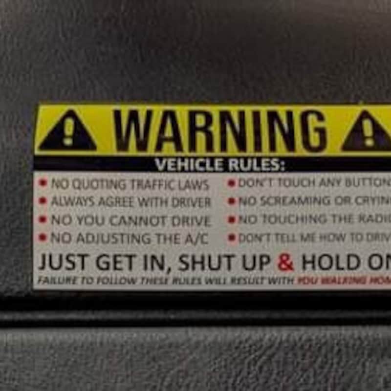 Funny Warning Stickers - Etsy