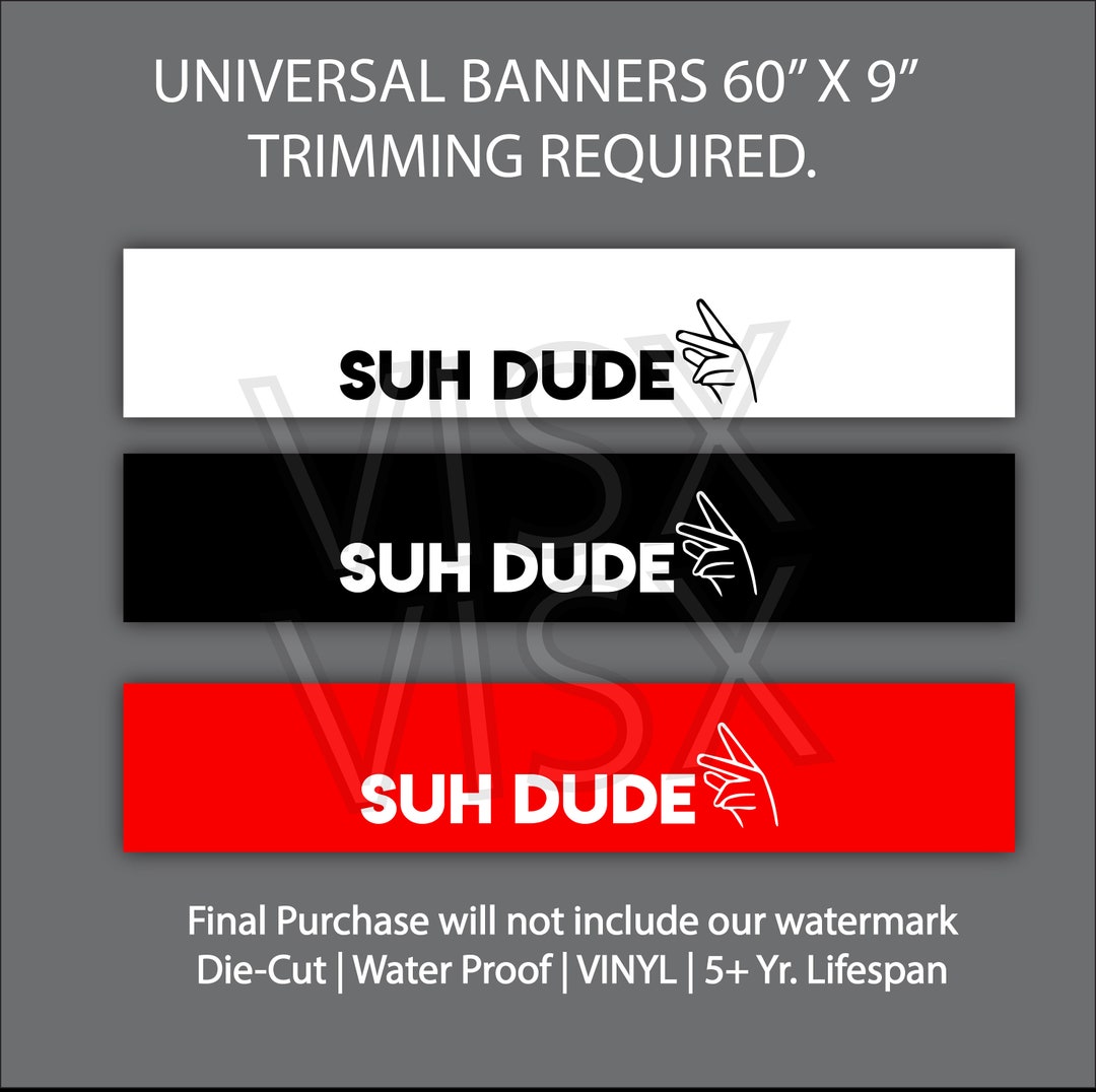 Suhdude Windshield Banner Sticker JDM Weatherproof Decal Toyota Sports ...