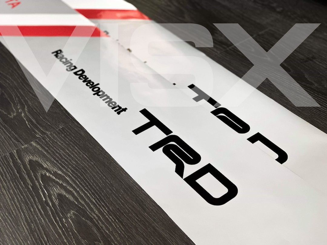 TRD Banner Windshield Sticker JDM Weatherproof Decal Toyota Sports Heat ...