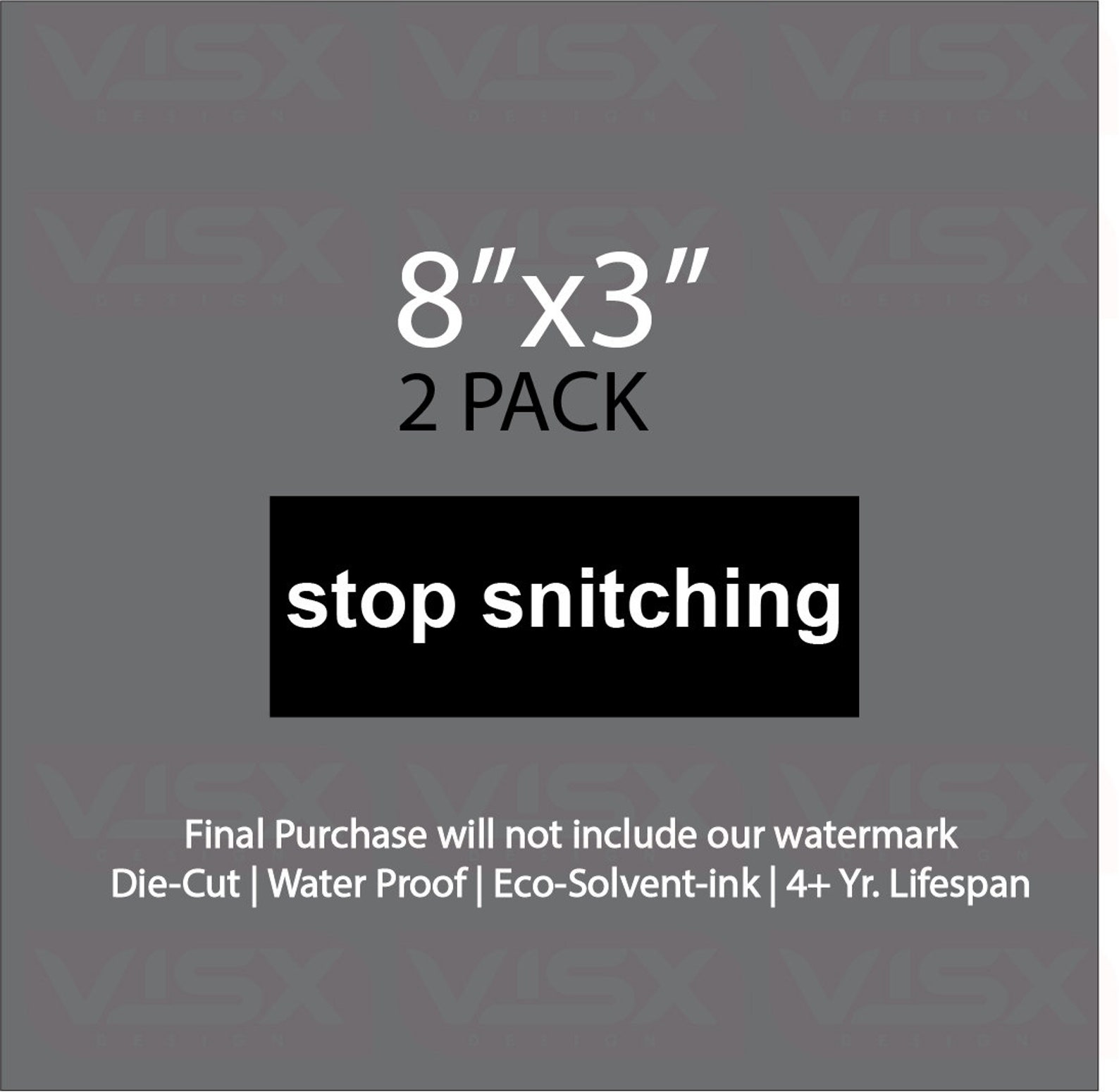 Stop Snitching Bumper Sticker Interior Exterior JDM Prank | Etsy