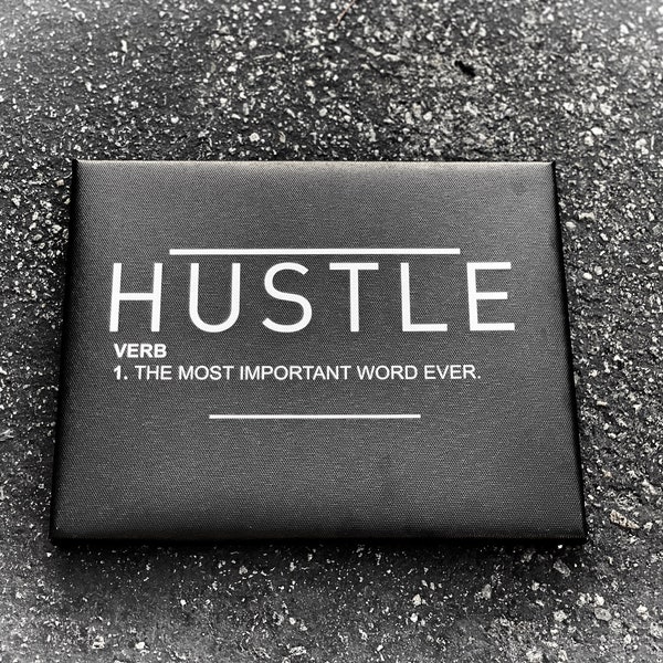 Hustle Motivational Poster - Etsy
