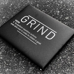 Grind Verb Motivational Canvas or POSTER Print Quote Verb Definition ...