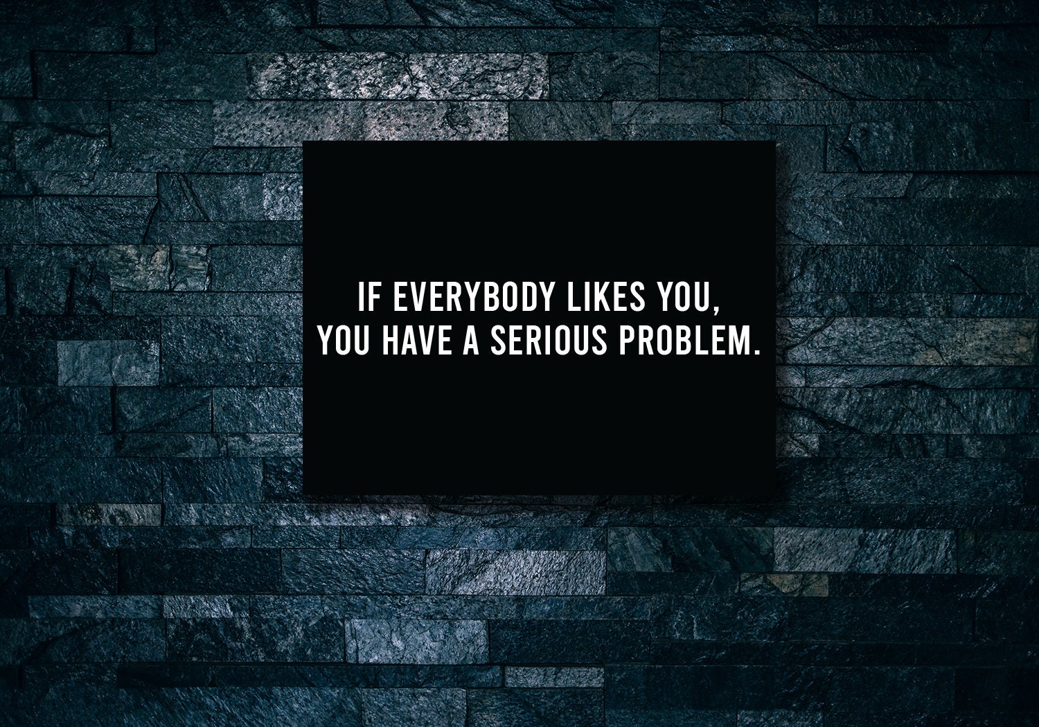 If everybody likes you you have a serious problem | Etsy