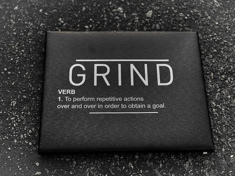 Grind Verb Motivational Canvas or POSTER Print Quote Verb - Etsy