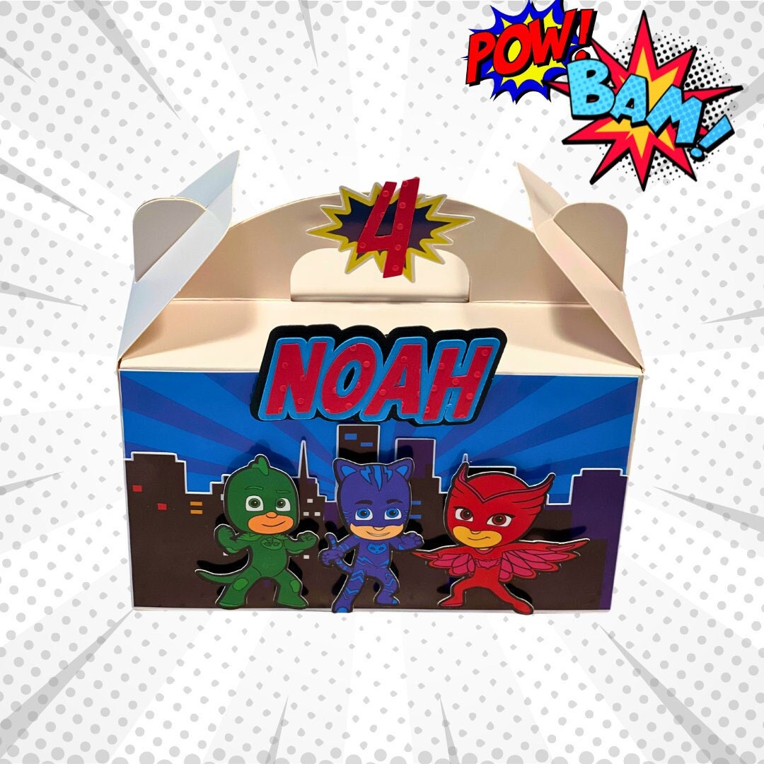 PJ Masks Favor Boxes - Etsy