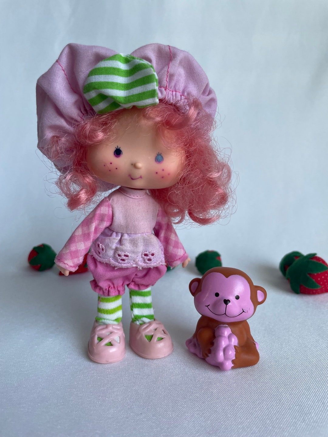 Raspberry Tart With Rhubarb Pet Strawberry Shortcake Friend - Etsy