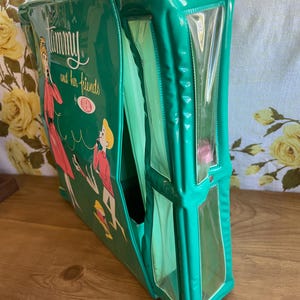 Vinyl Phone Booth Carry Case / Storage Case - Teal - Ideal Tammy Family ...