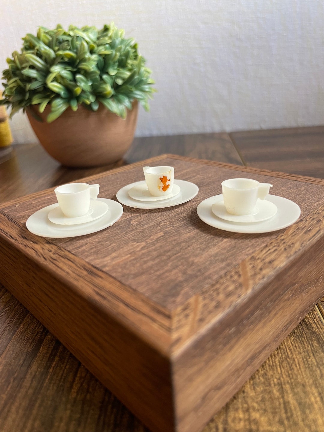 Vintage Doll Dish Set Plates Cups Suacers Accessories 1960s - Etsy