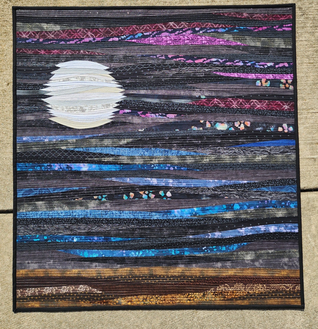 Hanging Quilt, Quilted Wall Hanging, Landscape Wall Hanging, Quilt Art ...