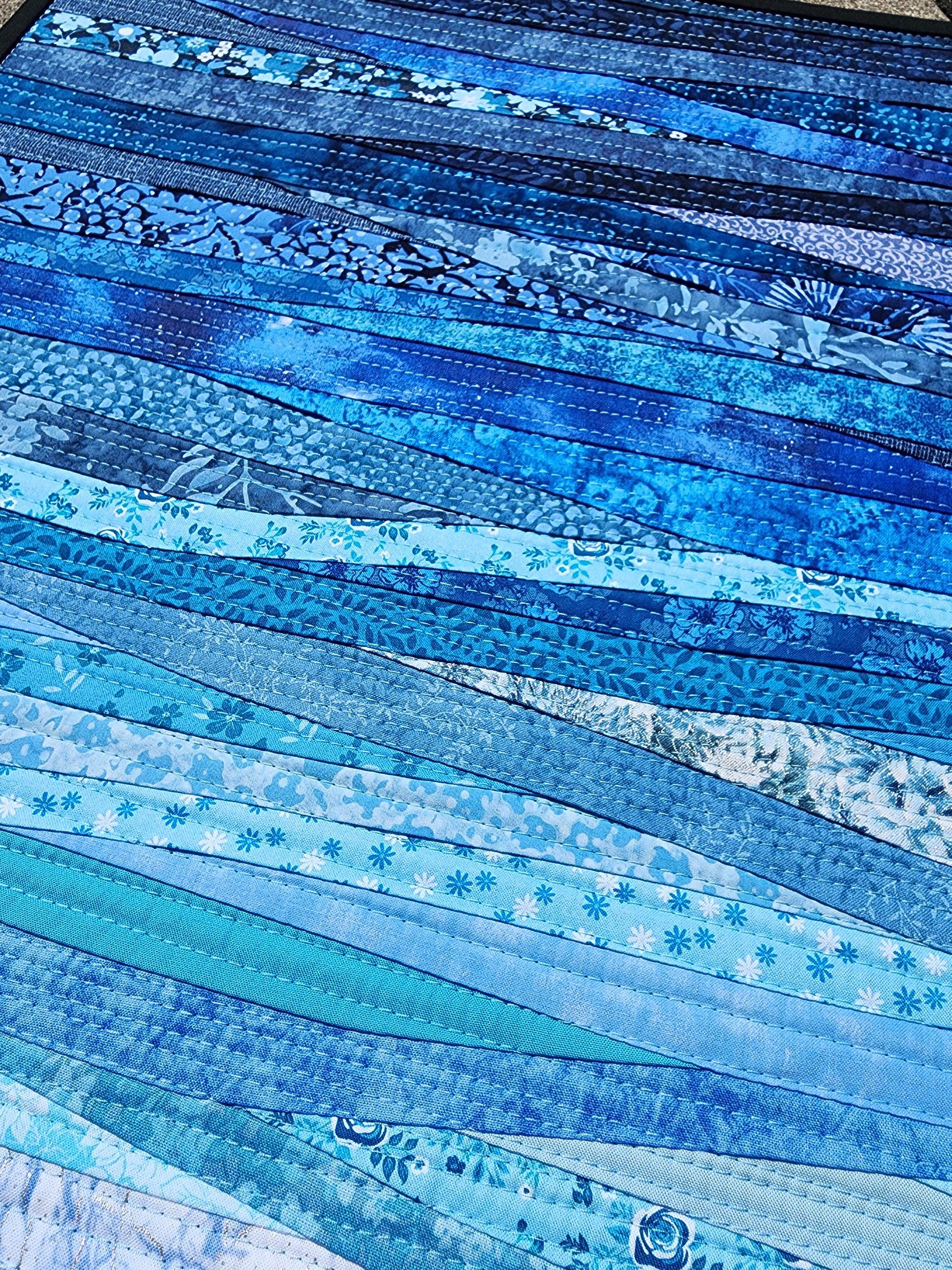 Sunrise Landscape Art Quilt: Batik Fabric Wall Hanging - Etsy