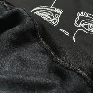 Hand Embroidered Abstract Face Pullover Hoodie - Etsy