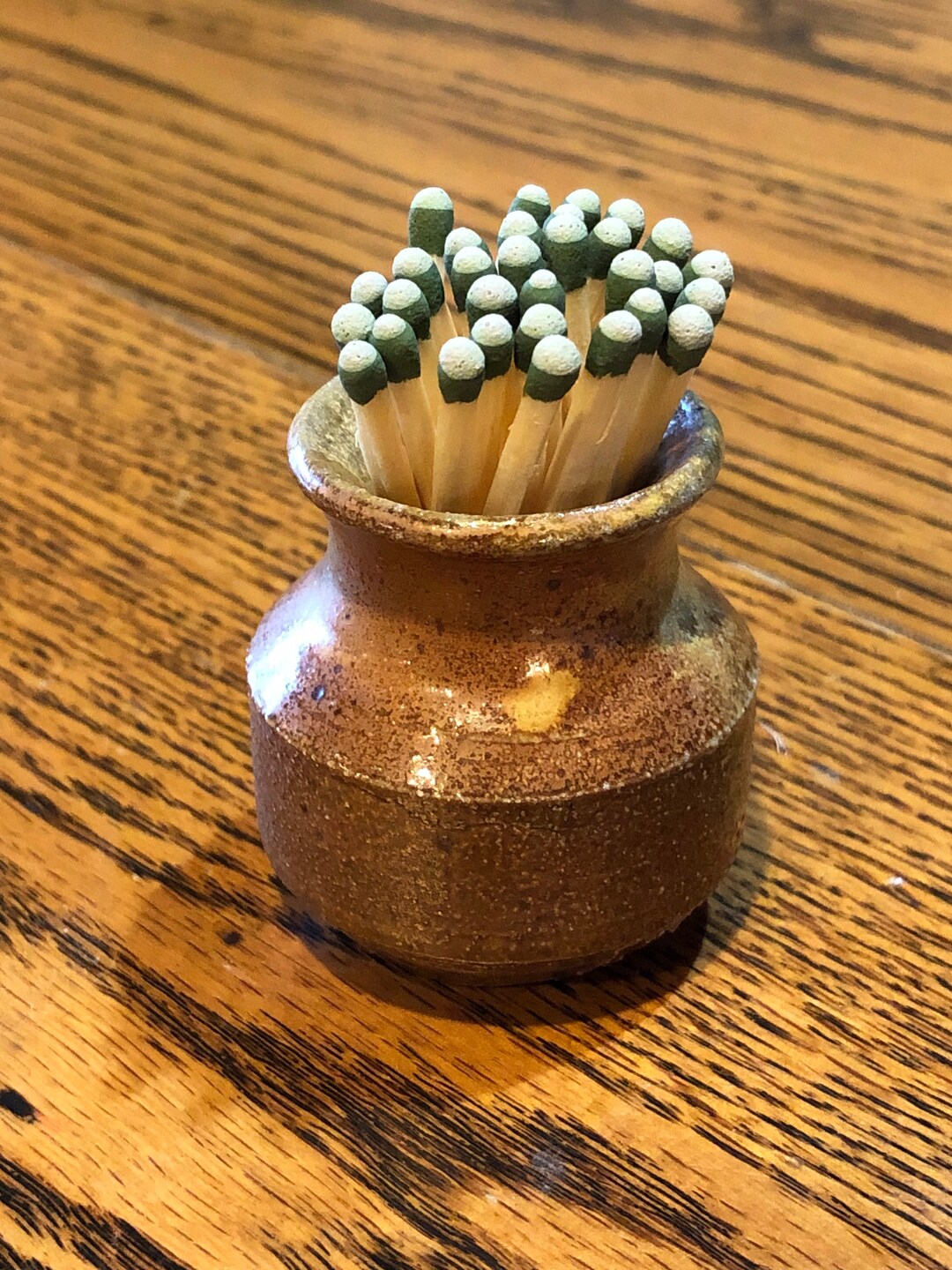 Matchstick Holder, Strike Anywhere Striker, Ceramics Mini Pot, Wood ...