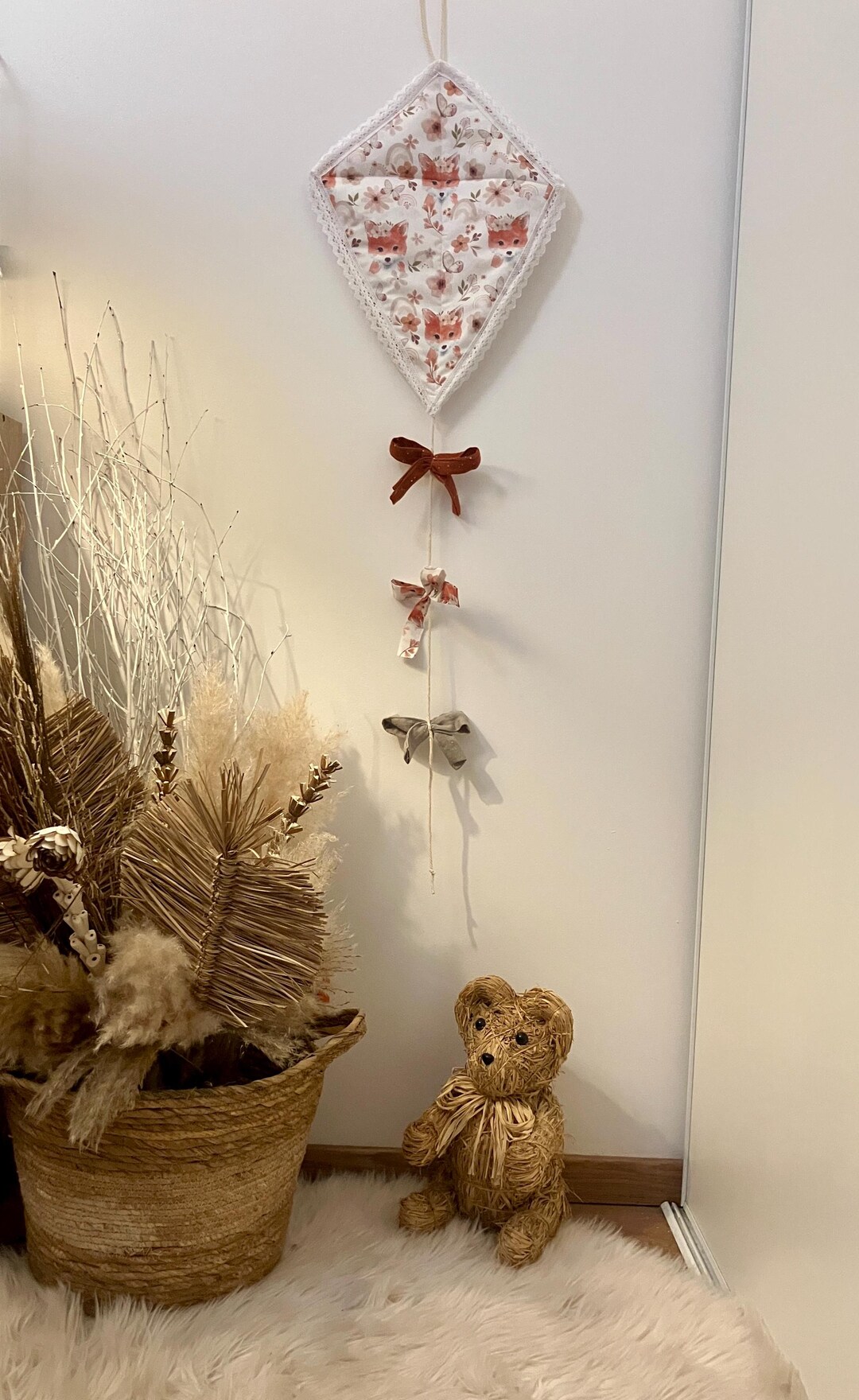 Wall Kite With Fox Motifs, Baby Room Decoration, Children's Wall ...